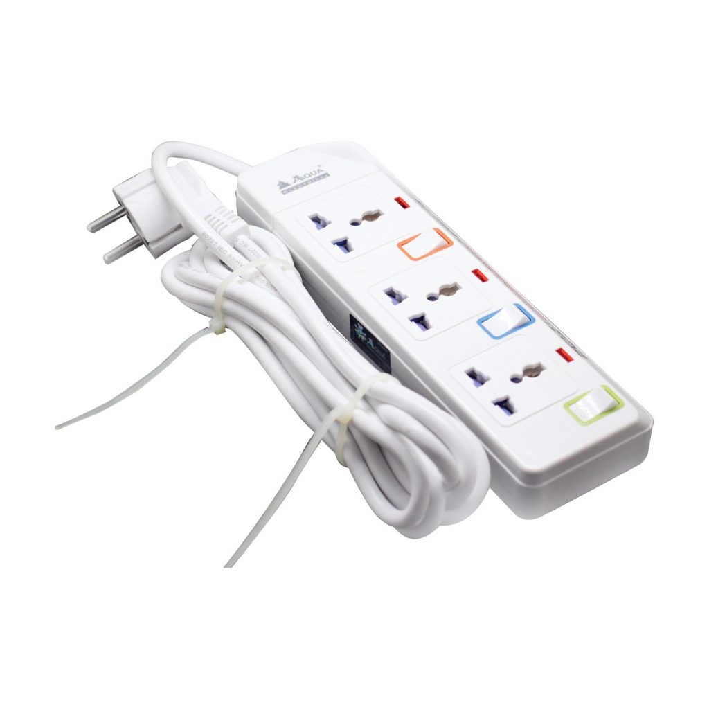 AQUA EXTENSION 403U 3 WAY PLUS 2 USB - Aqua Electrical Switches & Sockets