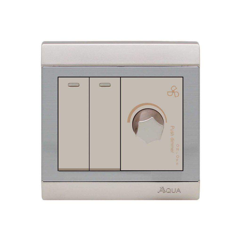 Aqua Icon 1 Gang 2 Way Switch - Aqua Electrical Switches & Sockets