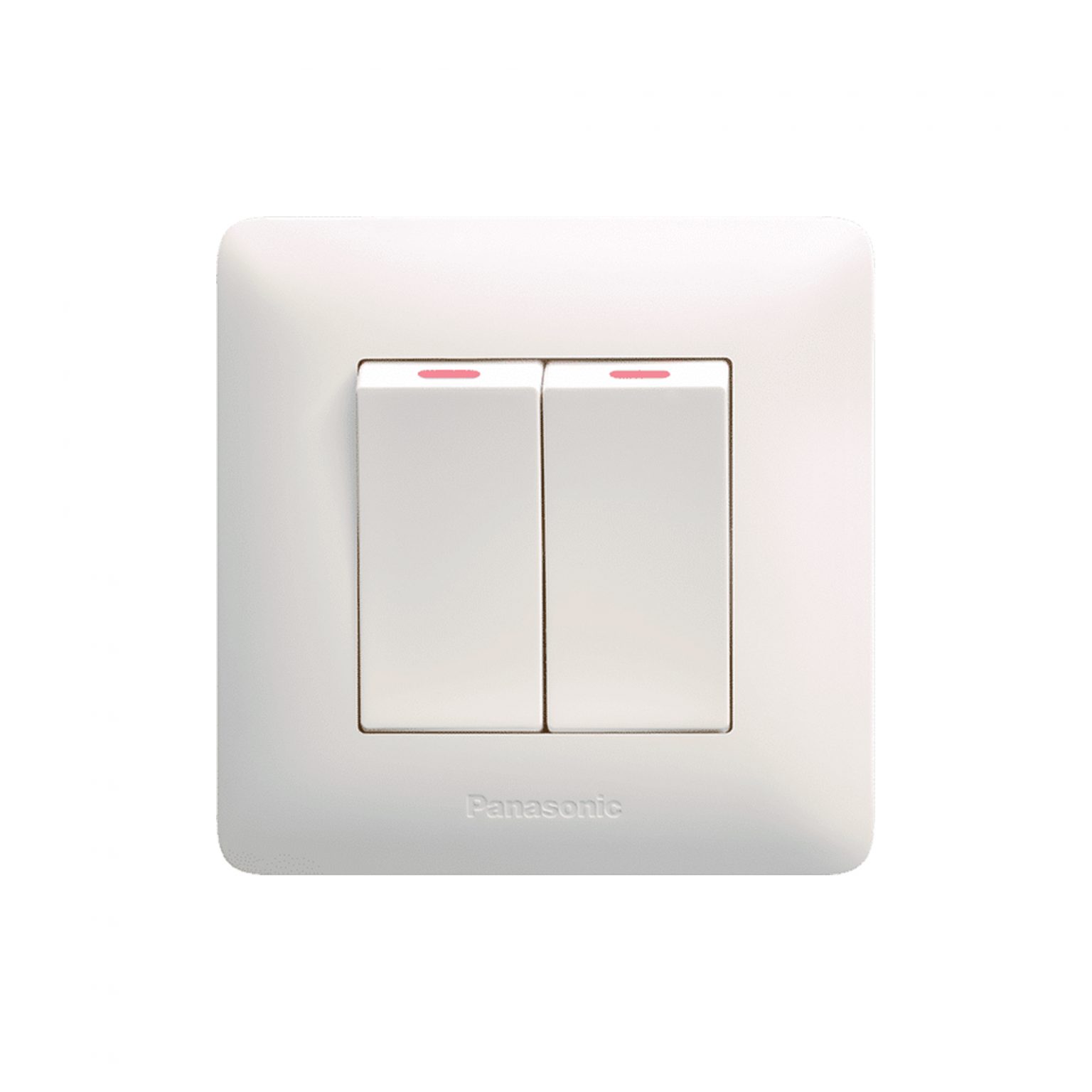 Panasonic 2 Gang 1 Way SP Switch - Aqua Electrical