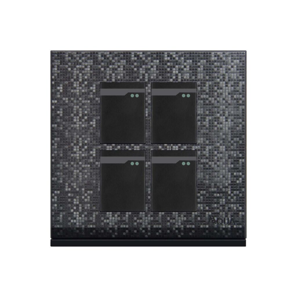 AQUA TEXTURE 4 GANG SWITCH – Aqua Electrical