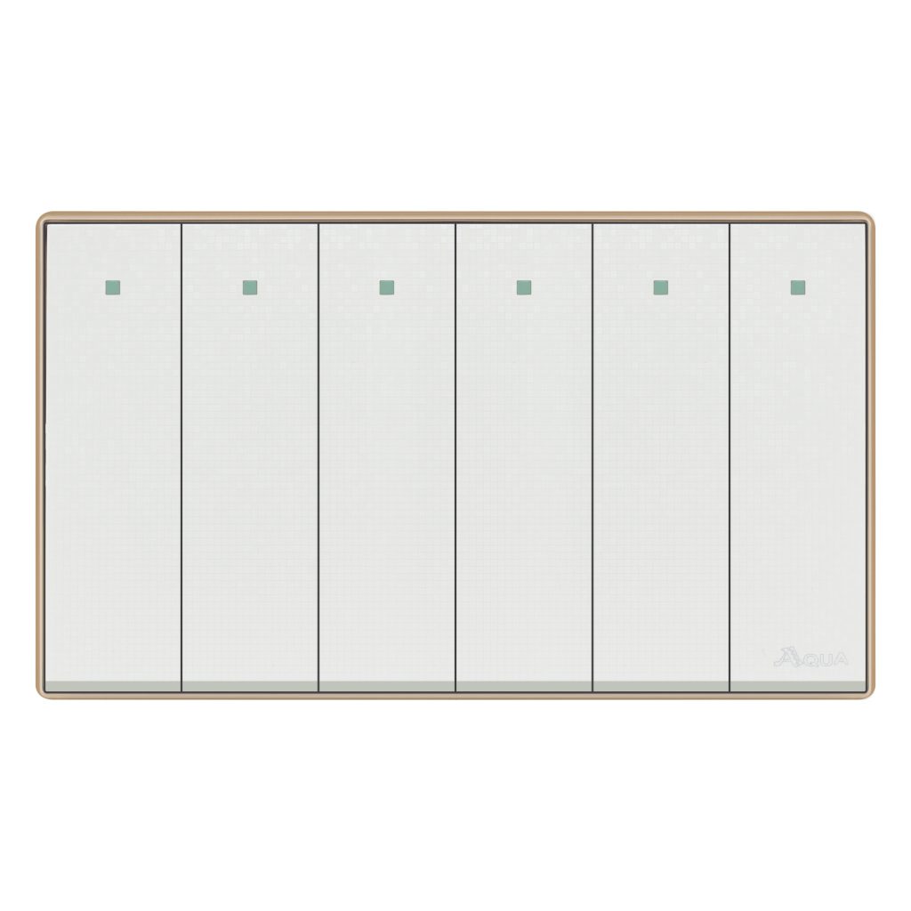 Aqua Icon 4 Gang Switch - Aqua Electrical Switches & Sockets