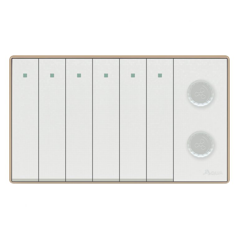 AQUA ARROW BROWN 1 GANG SWITCH - Aqua Electrical Switches & Sockets