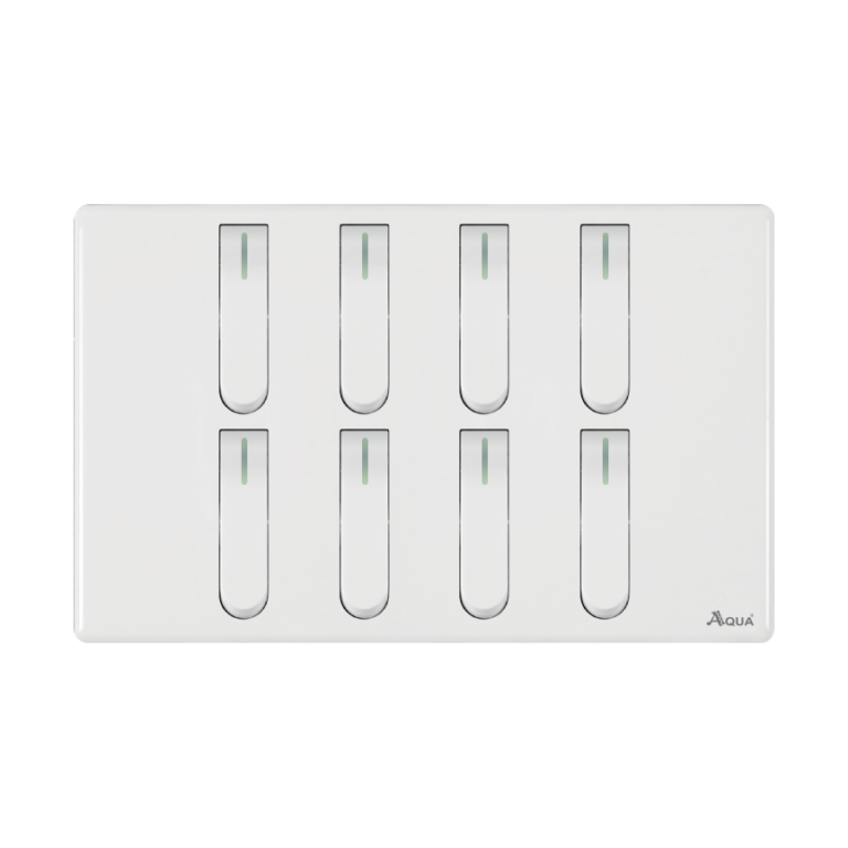 AQUA NEO SUPER WHITE 8 GANG SWITCH – Aqua Electrical