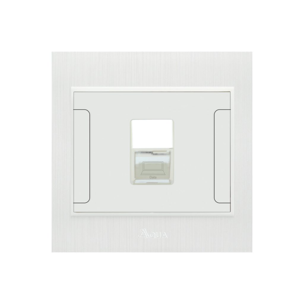 AQUA GLORY SINGLE DATA SOCKET - Aqua Electrical Switches & Sockets