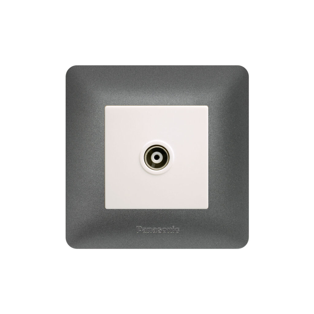 Panasonic 1G TV SOCKET, DIN TYPE - Aqua Electrical