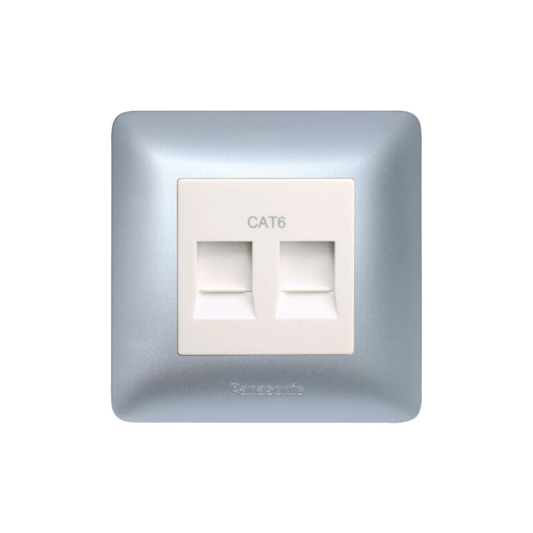 Panasonic 2G Data Socket, CAT6 RJ45 – Aqua Electrical