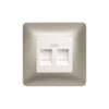 Panasonic 2G Data Socket, CAT6 RJ45 – Aqua Electrical