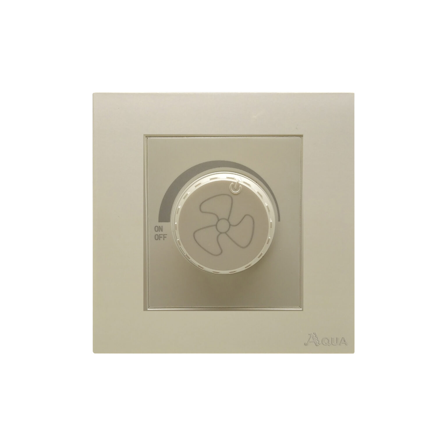 Aqua Pearl White Manual Dimmer - Aqua Electrical Switches & Sockets