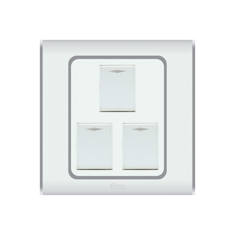 PARADISE ECO 3 GANG SWITCH – Aqua Electrical