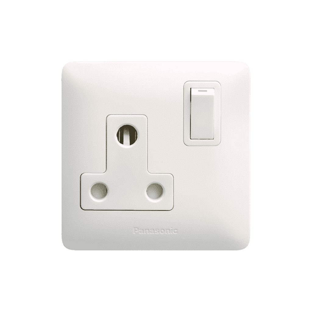 Panasonic 1G DP Switched Socket, 15A - Aqua Electrical