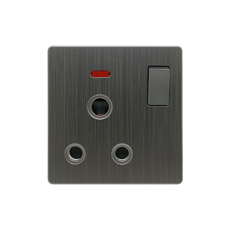 Aqua Xtreme Grey Power Plug - Aqua Electrical Switches & Sockets