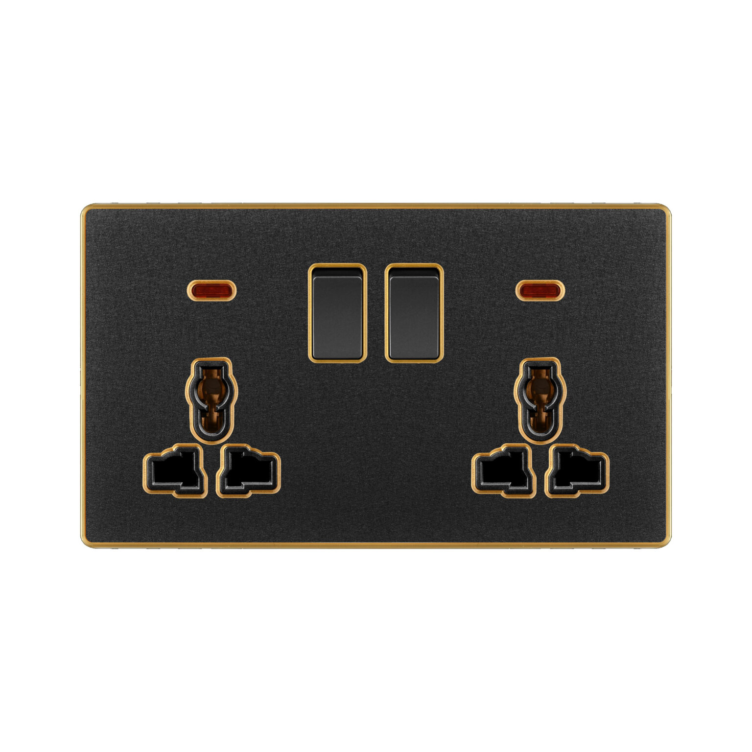 Aqua Xtreme Black Double Multi Socket – Aqua Electrical